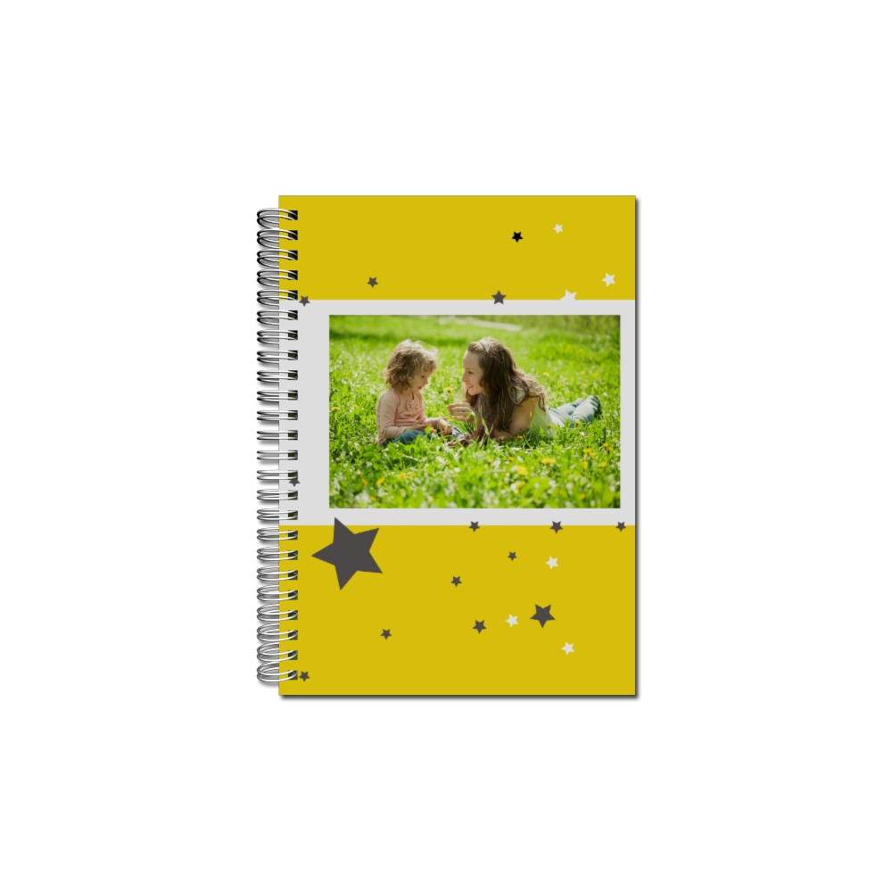 Agenda photo personnalisé 2026 - Girly yellow mustard